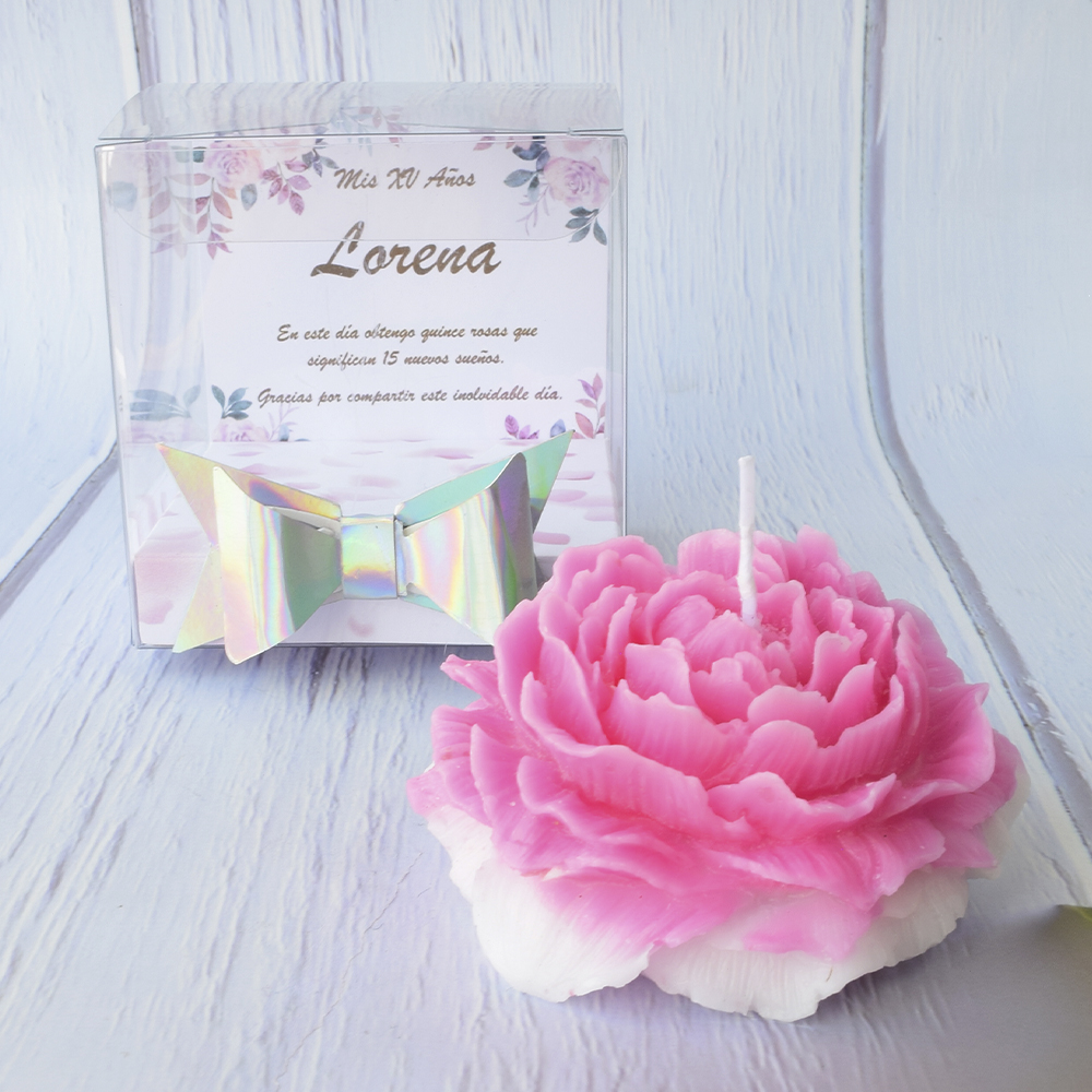 Vela de Flor Personalizada (Colores Disponibles), XV años | Ondine Collection